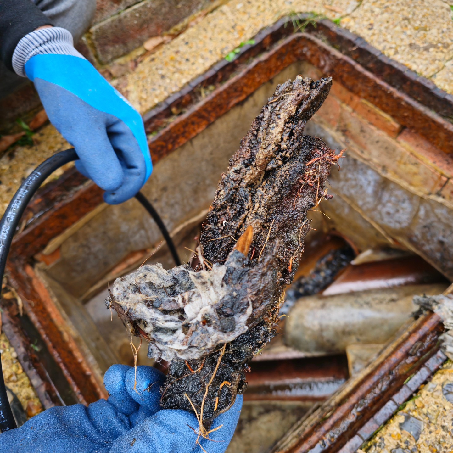 Drain Blockage Identified with CCTV - Lovejoy Solutions